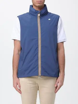 K-WAY K-Way Sleeveless Zip-Up Vest Blue 1