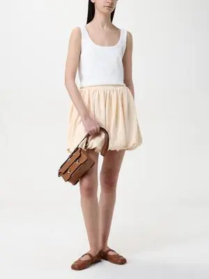 Marni Gathered Mini Skirt - White