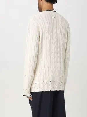 Marni Cable Knit V-neck Sweater
