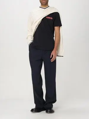 Marni Cable Knit V-neck Sweater