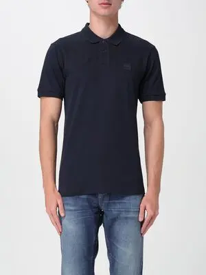 BOSS Polo Shirt Men Blue