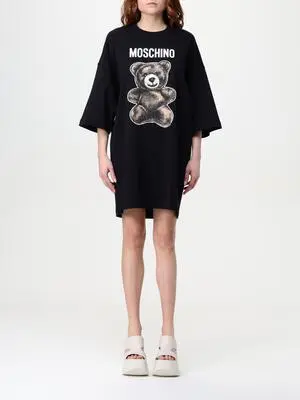 Moschino Teddy Bear Graphic Dress - Black