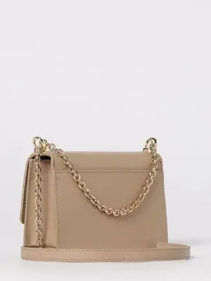 Furla Mini Bag With Turn Lock Closure And Chain Strap - Grey