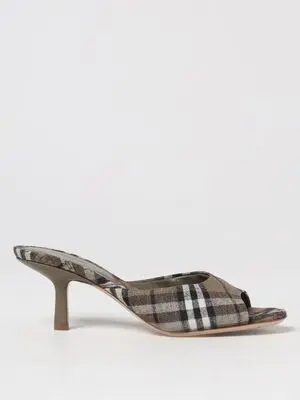 Burberry Mid Heel Sandals For Women