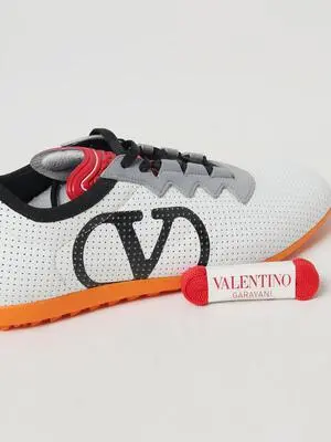 Valentino Garavani Perforated Vltn Logo Sneakers - White