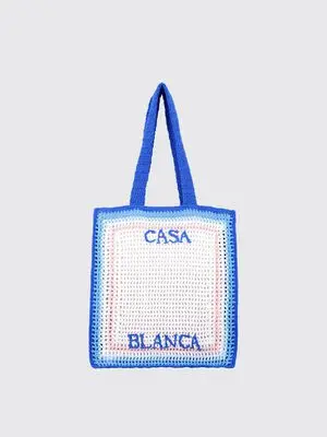 Casablanca Casablanca Woven Tote Bag Blue 1