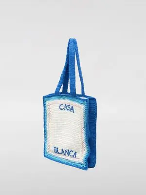 Casablanca Woven Tote Bag - Blue