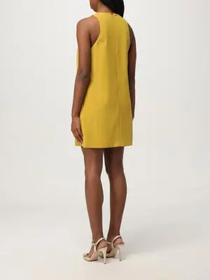 Elisabetta Franchi Sleeveless Dress With Gold Embellishment
