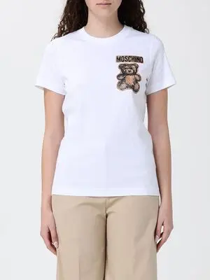 Moschino Slogan Print T-shirts For Women