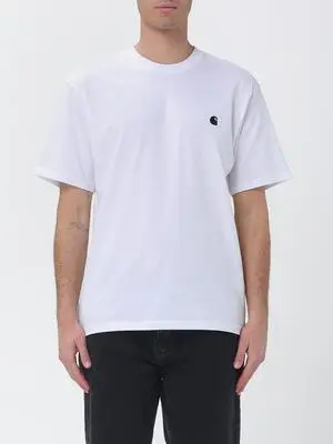 Carhartt Work In Progress Madison Cotton T-shirt With Embroidered Logo On The Chest - White