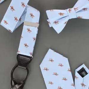 Trafalgar Racehorse Linen Blend Necktie