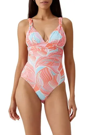 Melissa Odabash Melissa Odabash Panarea Shirred One-Piece Swimsuit Cosmic