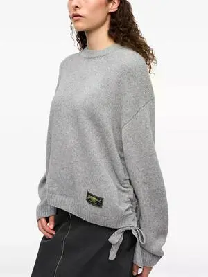 GANNI Drawstring Crewneck Sweater