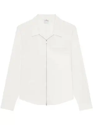 COURREGES Zipped Poplin Shirt