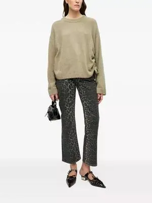 GANNI Drawstring Sweater - Neutrals
