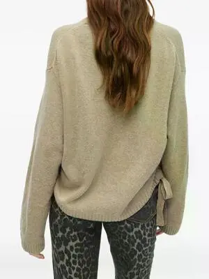 GANNI Drawstring Sweater - Neutrals