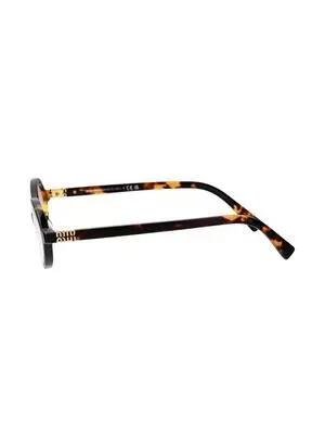 Miu Miu Round-frame Glasses - Brown