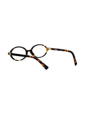 Miu Miu Round-frame Glasses - Brown