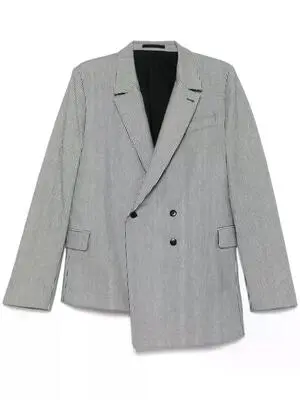 Random Identities Striped Blazer - Black