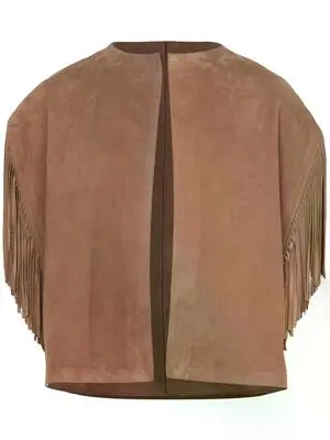 Women's Brown Fringe Jackets