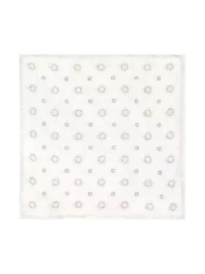 Brunello Cucinelli Silk Scarf - White