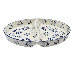 TEMP-TATIONS As Is Old World Double Divided Serving Platter - One-color