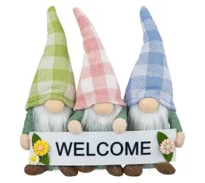 NORTHLIGHT Gnome Trio Spring Table Decoration 7 - One-color