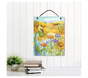 COURTSIDE MARKET Floral Fall 12x16 Artboard Wit H Twine - One-color