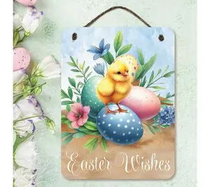 COURTSIDE MARKET Happy Spring Baby Chick 12x16 Artboard With T - One-color