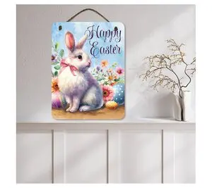 COURTSIDE MARKET Happy Easter Bunny Ii 12x16 Ar Tboard With Twi - One-color