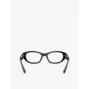 Miu Miu Rectangular Eyeglasses - Black