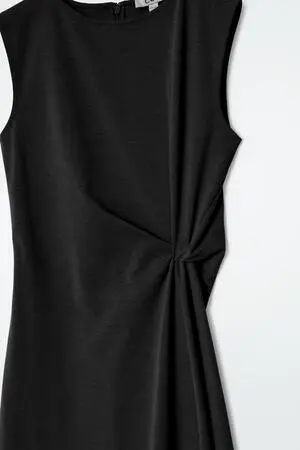Cos Sleeveless Twist-detail Midi Dress
