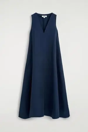 Cos A-line Linen-blend Maxi Dress