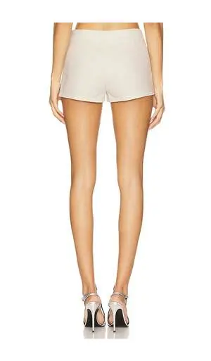 BY.DYLN Emmeline Micro Shorts - Beige