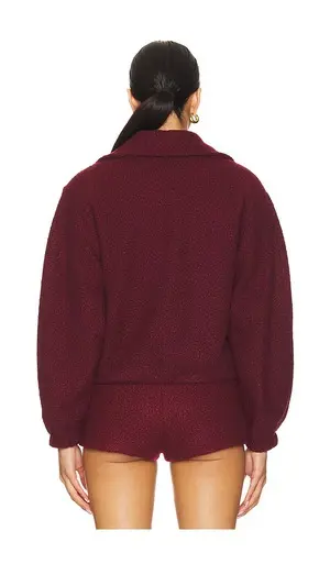 Amanda Uprichard X Como Bomber Jacket - Burgundy