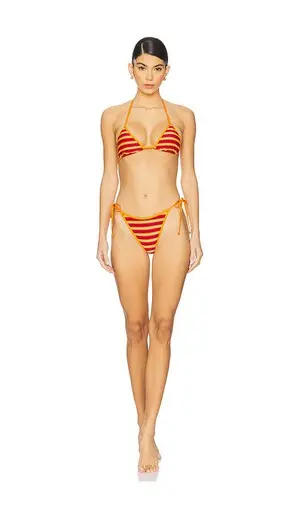 L*Space Levy Bikini Bottom - Sunset Stripe