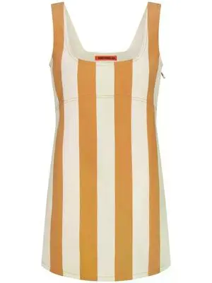SIMONMILLER Sahara Striped Denim Dress - Neutrals
