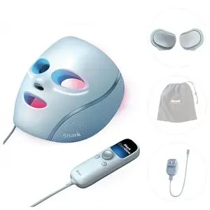 SHARK BEAUTY Shark Cryoglow Under-eye Cooling + Led Anti-aging Red Light & Skin Clearing Mask - Blue