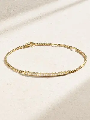 David Yurman Petite Pavé Diamond Bracelet - Gold