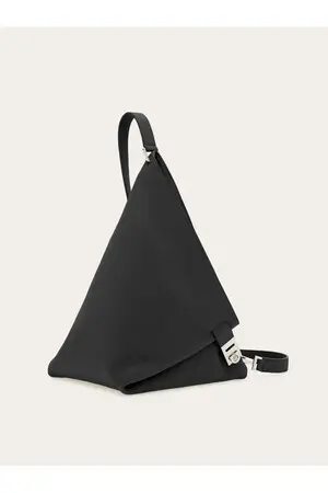 FERRAGAMO Hug Buckle Sling Bag - Black