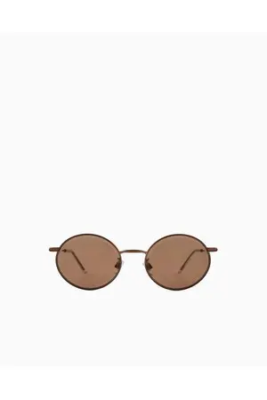 Giorgio Armani Oval Sunglasses - Natural