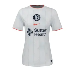 Nike Bay Fc 2025 Stadium Home Dri-fit Nwsl Replica Jersey - White