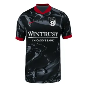 Nike Chicago Stars Fc 2025 Stadium Away Dri-fit Nwsl Replica Jersey - Black