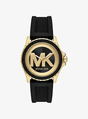Michael Kors Everest Gold-tone And Silicone Watch