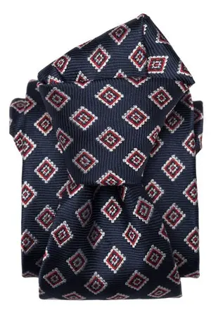 ELIZABETTA Lambrusco Extra Long Silk Jacquard Neck Tie