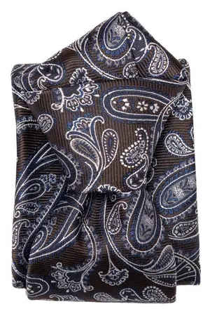 ELIZABETTA Palermo Extra Long Silk Jacquard Neck Tie