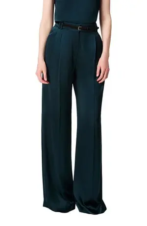 Another Tomorrow Belted Bottoms For Women