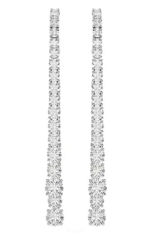 SWAROVSKI Matrix Linear Drop Earrings - White