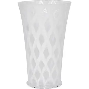 JULISKA Trellis Large Glass Tumbler - White
