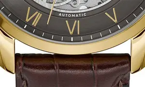 BOSS Principle Skeleton Automatic Strap Watch - Gray